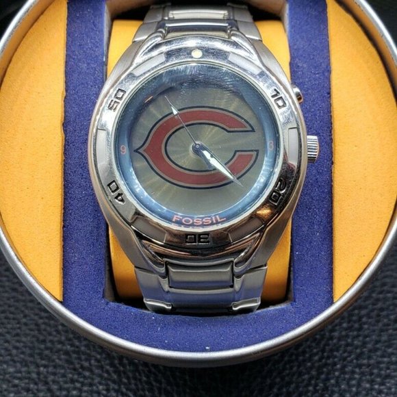Fossil | Accessories | Chicago Bears Nfl Stainlesssteel Kaleido Watch ...